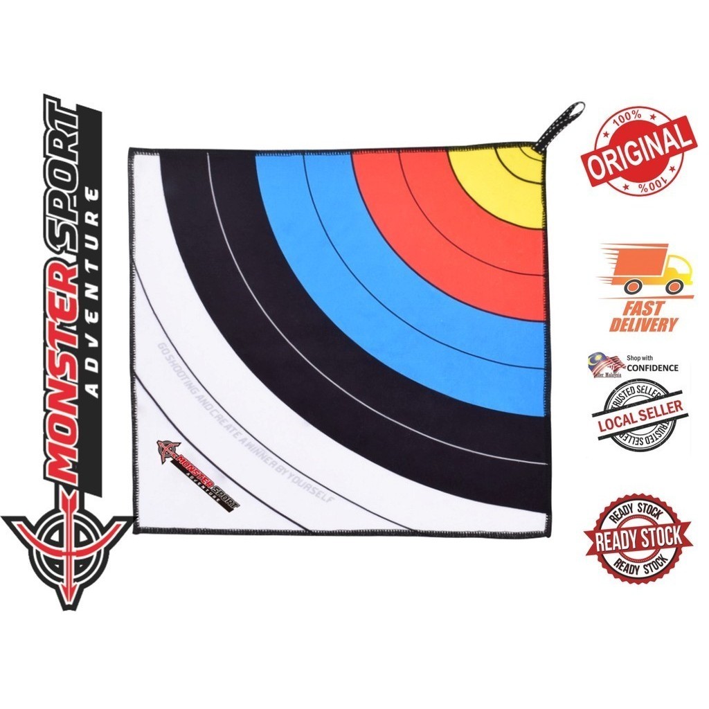 Archery Monster Sport Adventure Archery Target Face Towel Archery ...