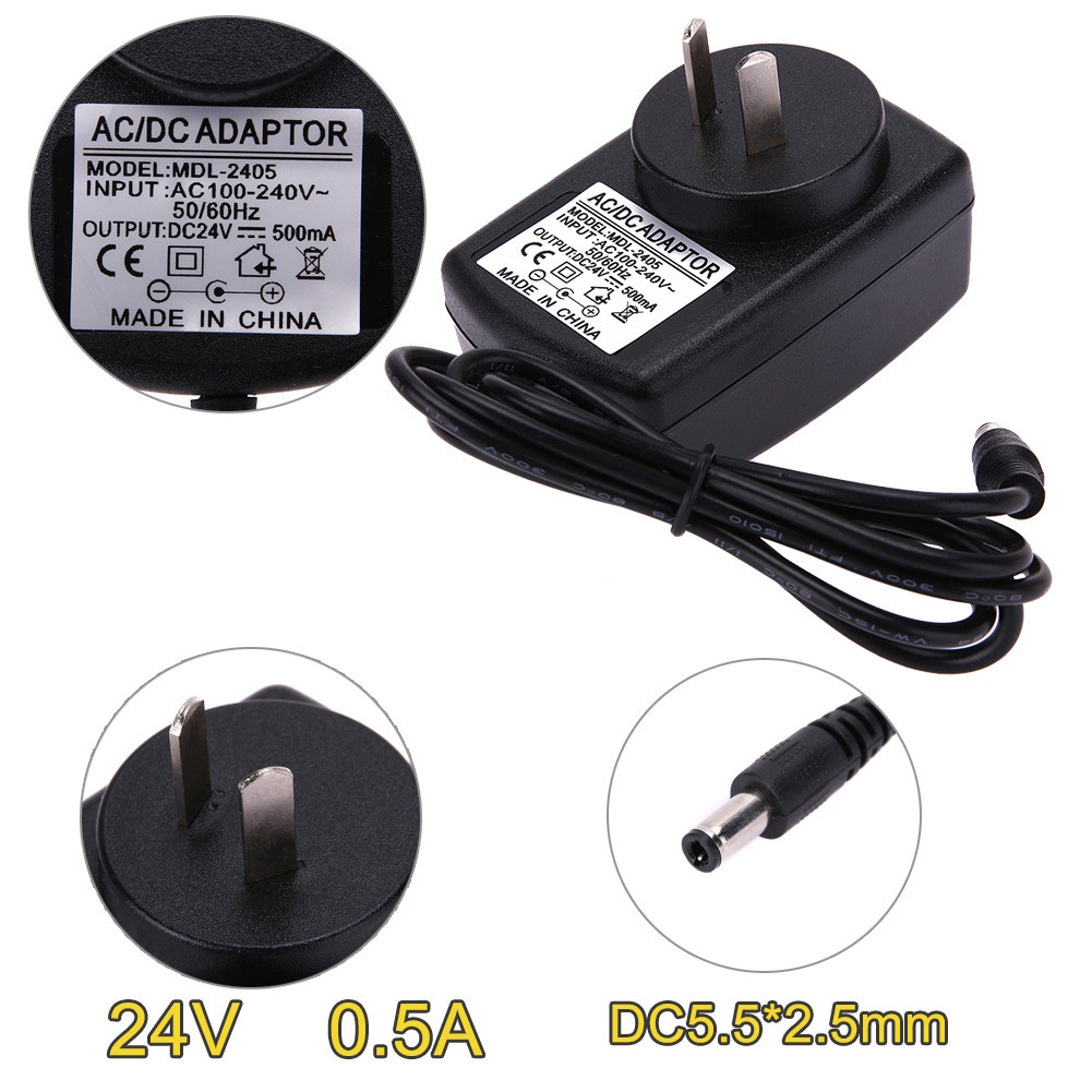 keepdreaming UK DC24V 0.5A Adapter AC 100V-240V to DC 24V Converter ...