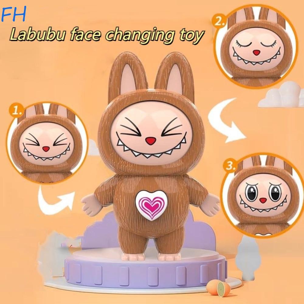 FENGHA Labubu Face Changing Toy, Interactive DIY Crafts Labubu Face ...