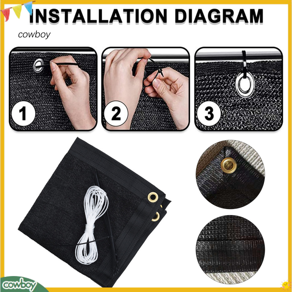 cowboy| Balcony Shade Net Reinforced Edge Balcony Screen 5x0.9m Balcony ...