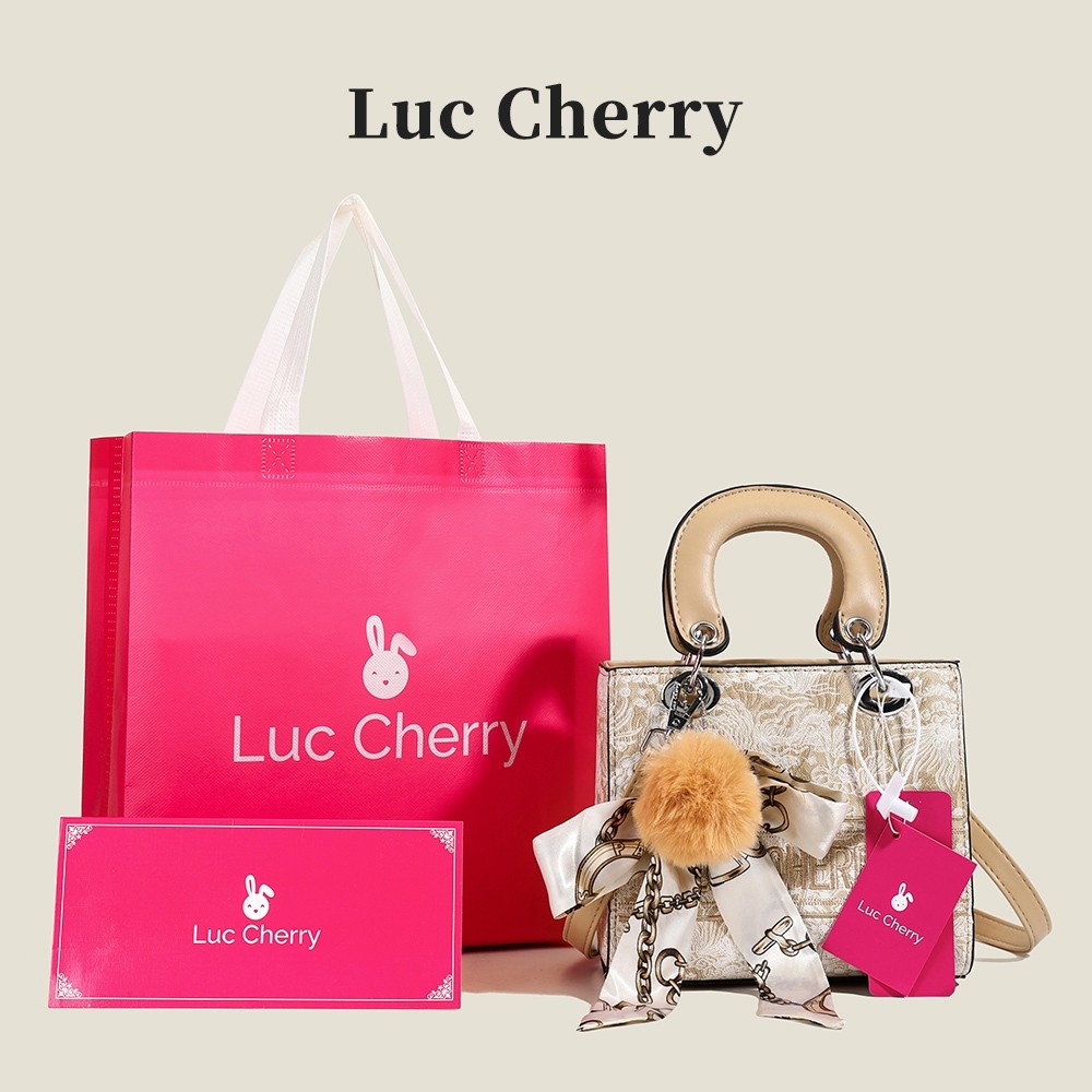 Luc CHERRY Women's Premium Sling Bag LC-1022 (Paperbag+Serti) | Shopee ...