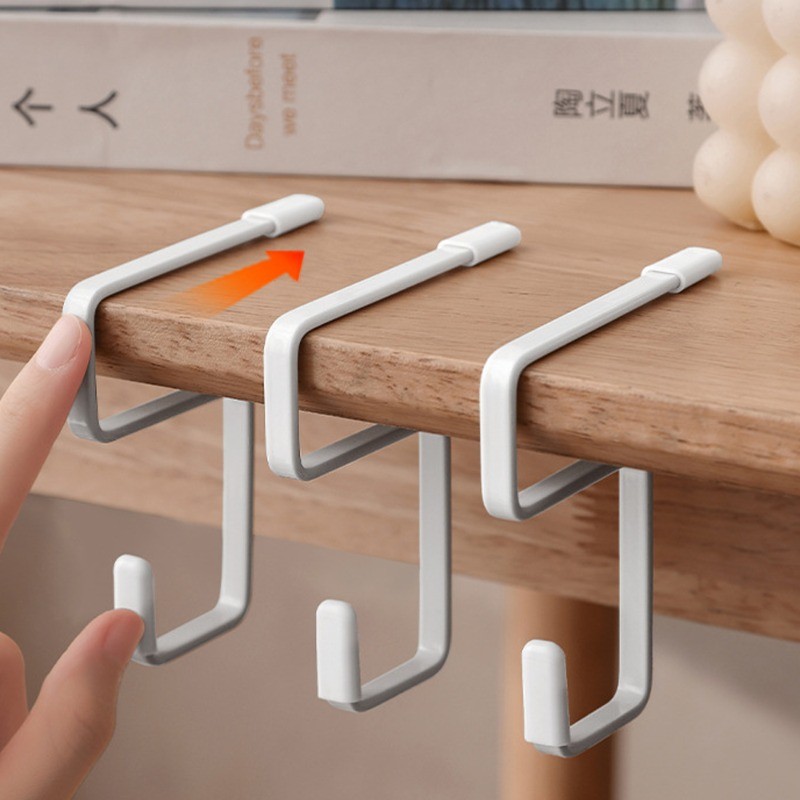 4Pcs Desktop Load Bearing Hook S-Shape Hook Table Side Hook Desk Edge ...