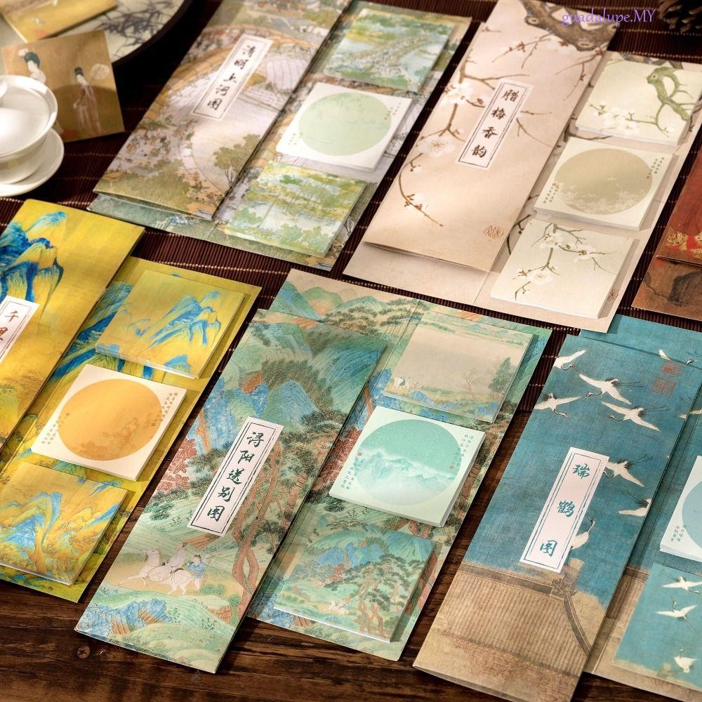 GUADALUPE Archaic Art Aesthetic Sticky Notes, Multicolor Memo Pad ...