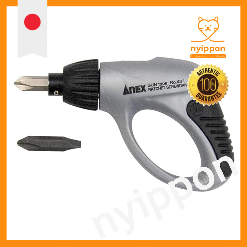 ANEX Ratchet Driver with Interchangeable Bits - Screw Tightening Tool ...