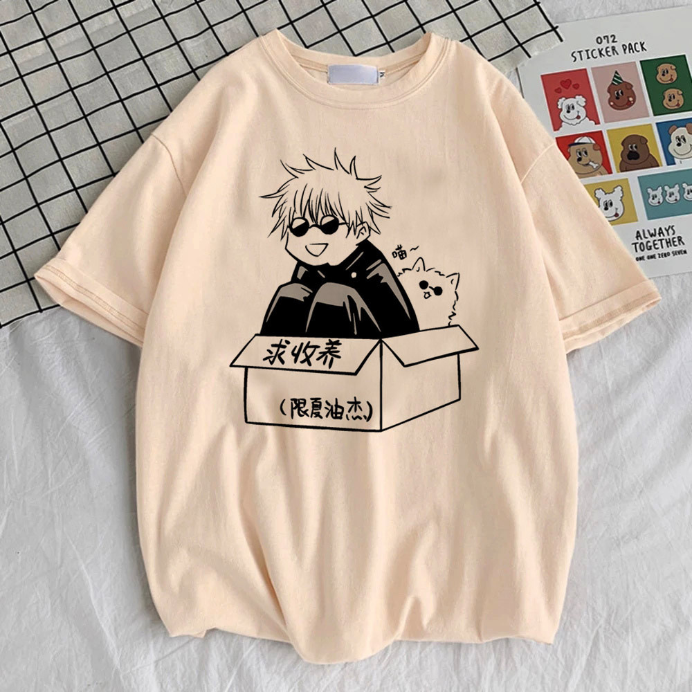 Gojo t shirt girl korean clothes Classic Graphic Punk Colorful graphic ...