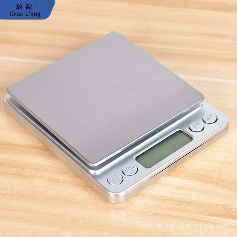 Skala Keluli Tahan Karat Dapur 2000 Baharu Paparan Biru Pelbagai Fungsi ...