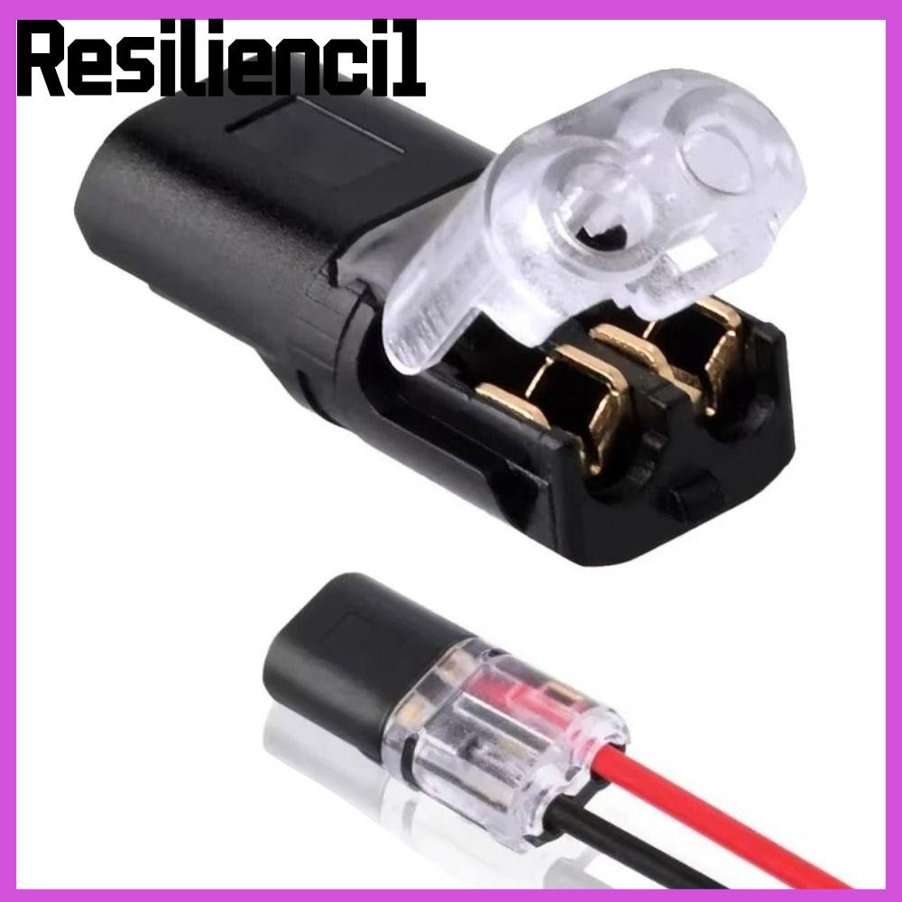 RESILIENCI1 Quick Terminal Block, 2Pin Waterproof Fast Plug Wire ...