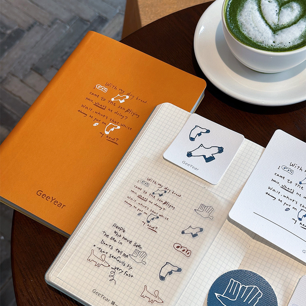 Buku Nota Grid Seagull dan Roti Kulit Lembut Grid Jurnal Mudah Buku ...