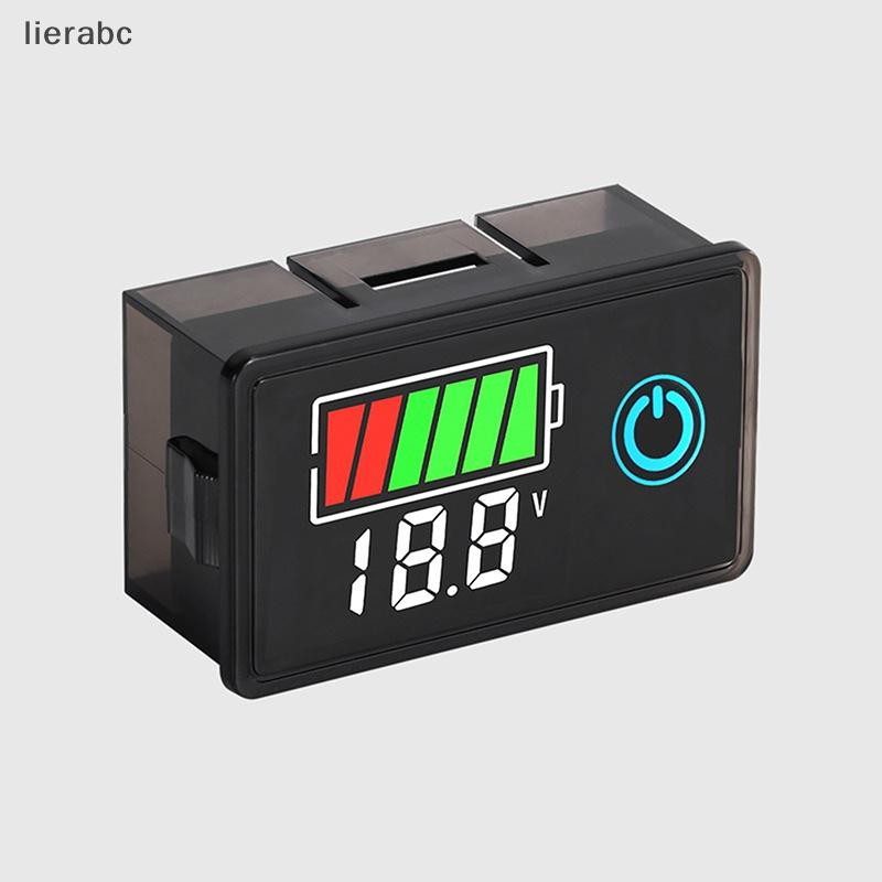 LIE Digital Car Battery Voltmeter DC8-30V/100V LED Battery Charge Level ...