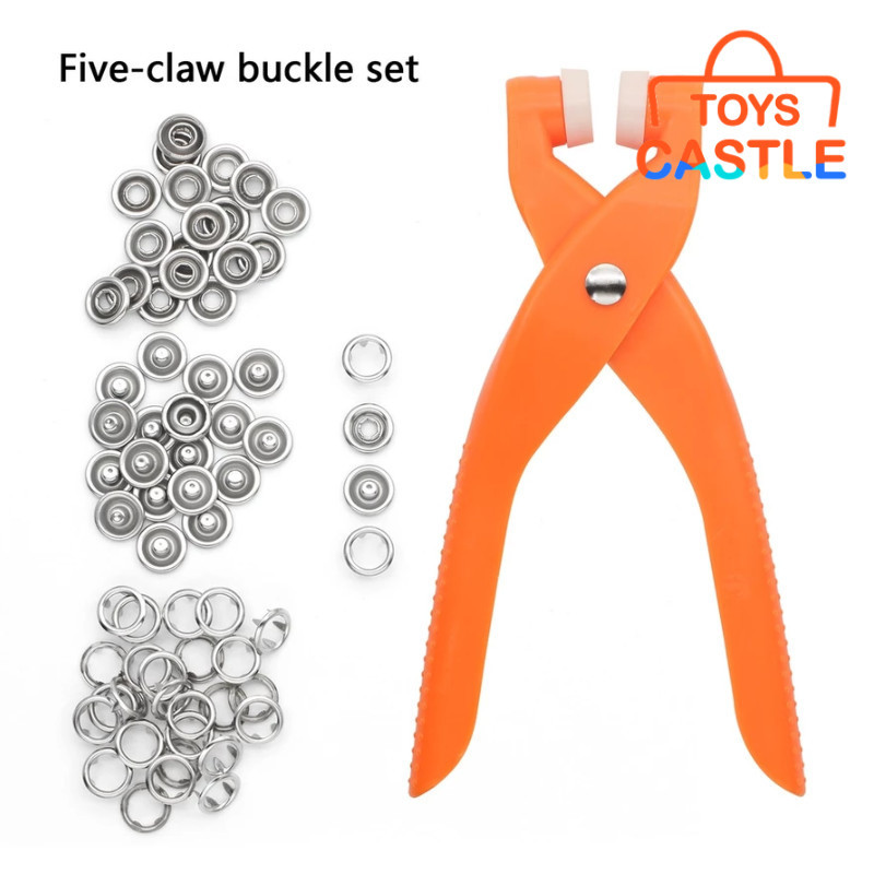 [Fast Shipping] Snap Button Kit With Hand Pressure Pliers Snaps Metal ...