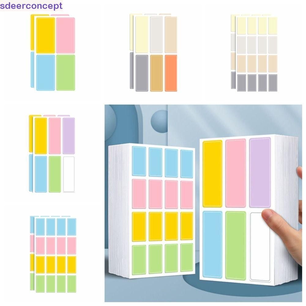 SDEERCONCEPT Name Tag Sticker, Subject Classification Table Desk ...