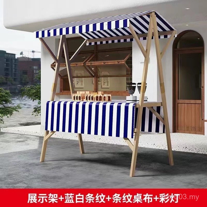 Mobile Folding Stall Custom Outdoor Shed Display Stand Solid Wood ...