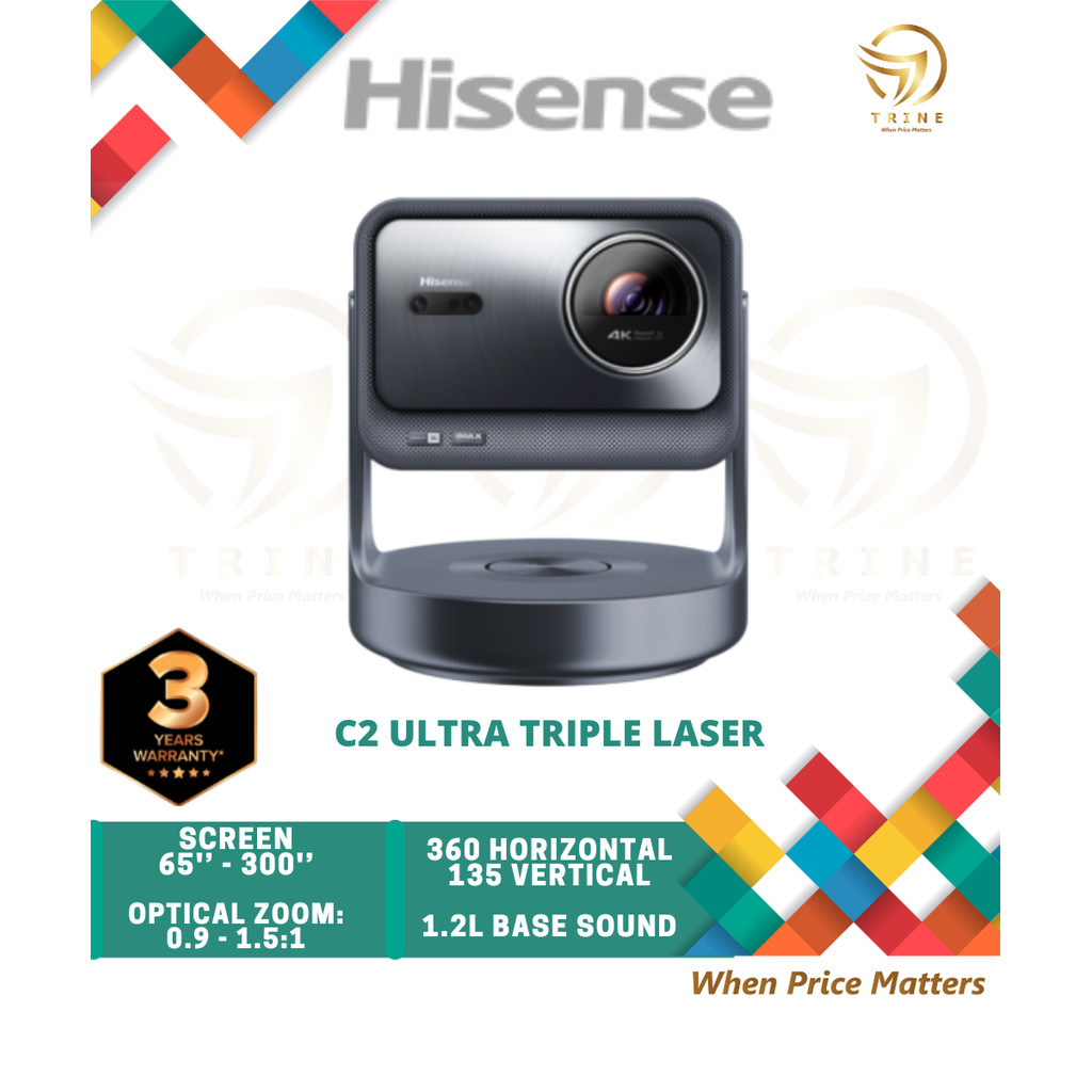 HISENSE C2 ULTRA TRIPLE LASER ULTIMATE LIFESTYLE PROJECTOR / MAGIC AI ...