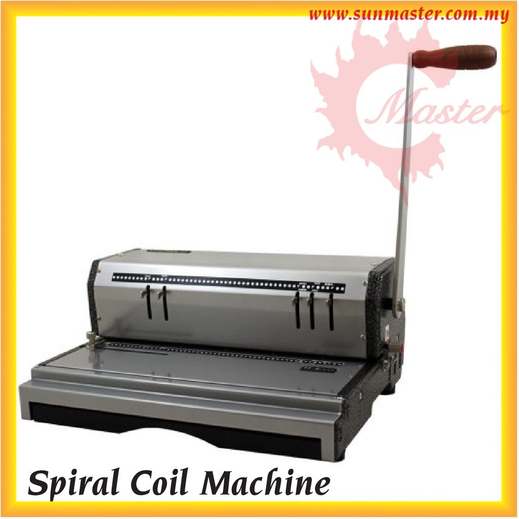 Spiral Binding Machine (Coilmac-06) | Coil Binding Machine | Heavy Duty Binding Machine | Shopee ...
