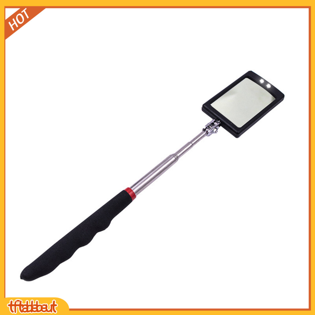 TF* Inspection Mirror with LED Light 360-degree Rotation Telescopic Rod ...