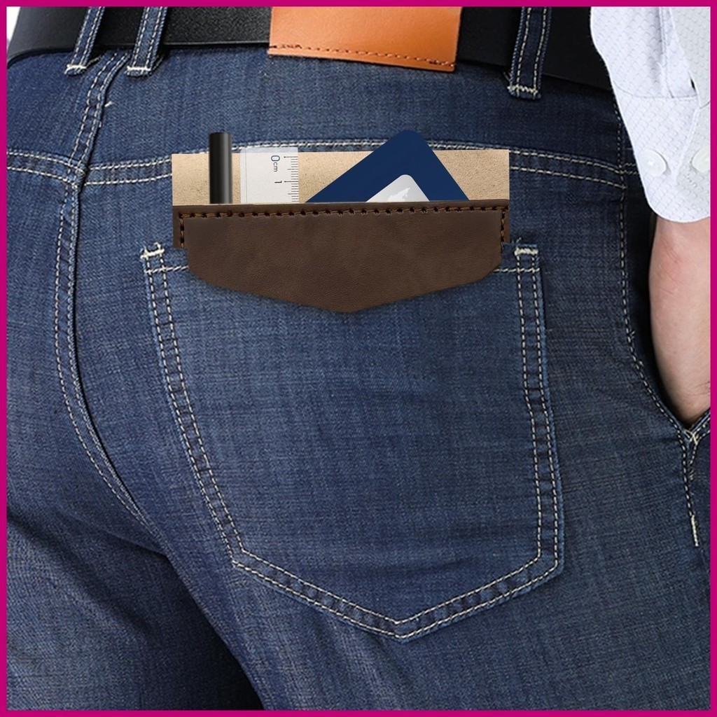 Leather Pocket Protector Quick Grab Carry Job Tools PU Leather Pocket ...