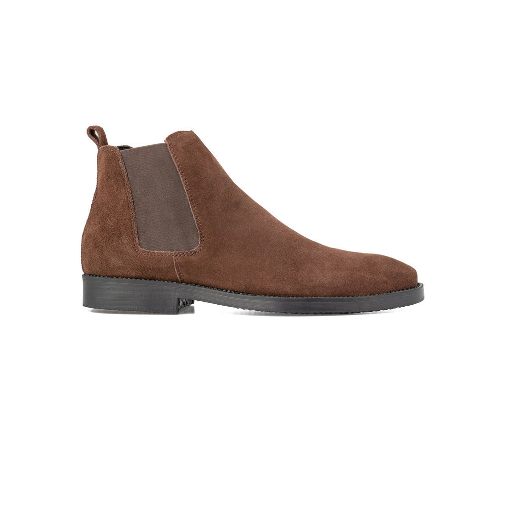 Chelsea Boots - Coffee Suede Leather (Crepe Sole) | Shopee Malaysia
