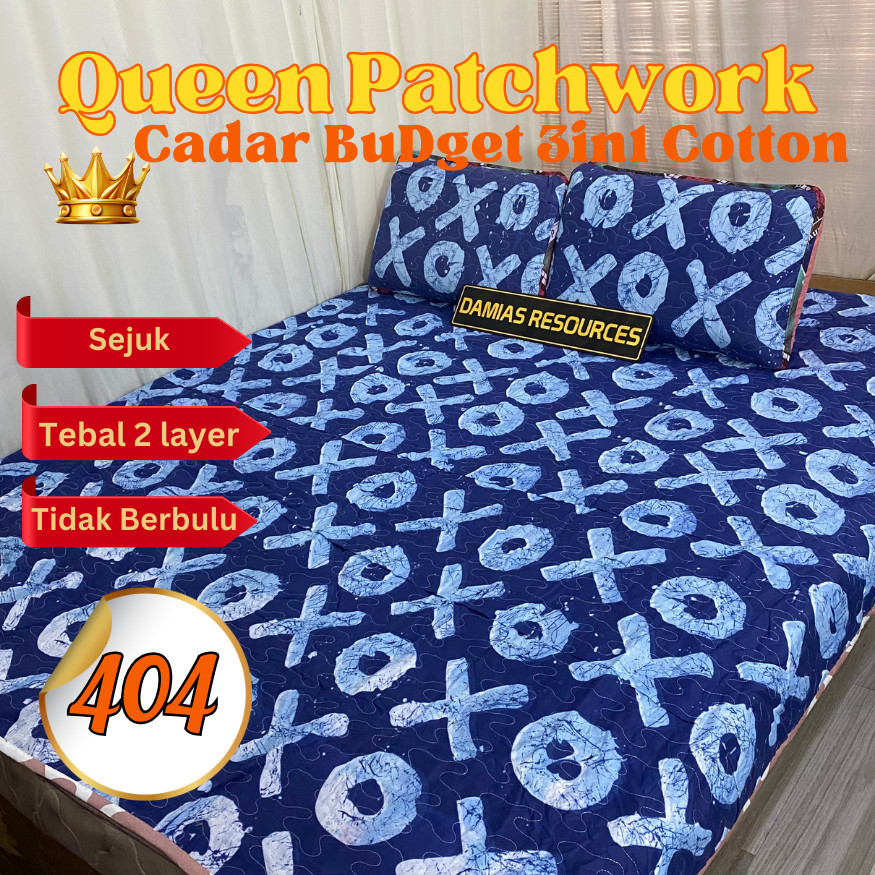 PATCHWORK kilang CADAR 3 IN 1 SAIZ QUEEN CORAK BUNGA/KARTUN REJECT ...