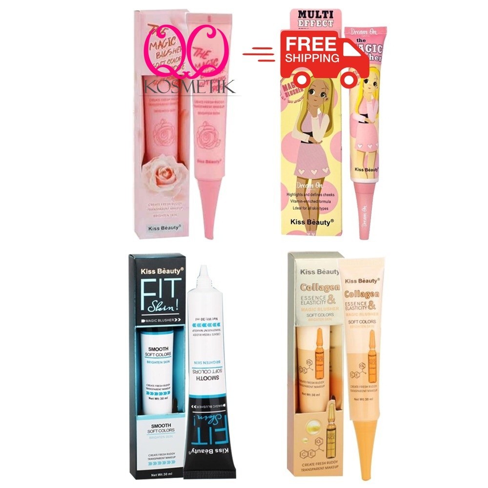 Kiss Beauty Magic Blusher 30ml Blush Rose Fit Skin Me Collagen Borong ...