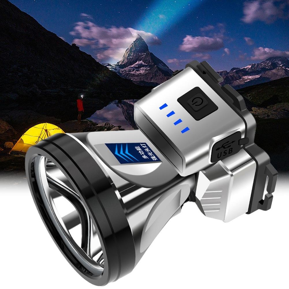 Led Headlight 2400MAH Powerful LED Headlight Super Bright Rechargeable ...