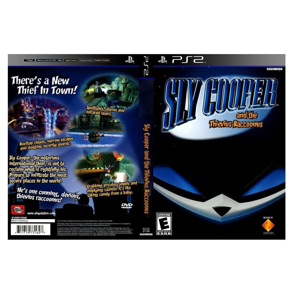 （PS2 Games CD DVD）PS2 Sly Cooper And The Thievius Raccoonus (DVD Game ...