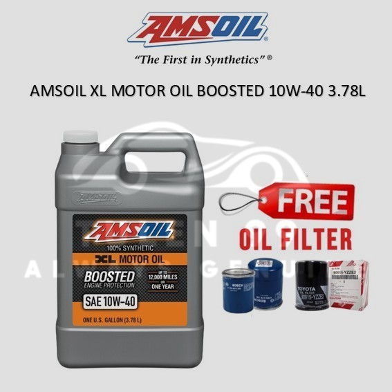 Amsoil XL Motor Oil Boosted 10w40 Fully Synthetic Engine Oil 3.78L ...