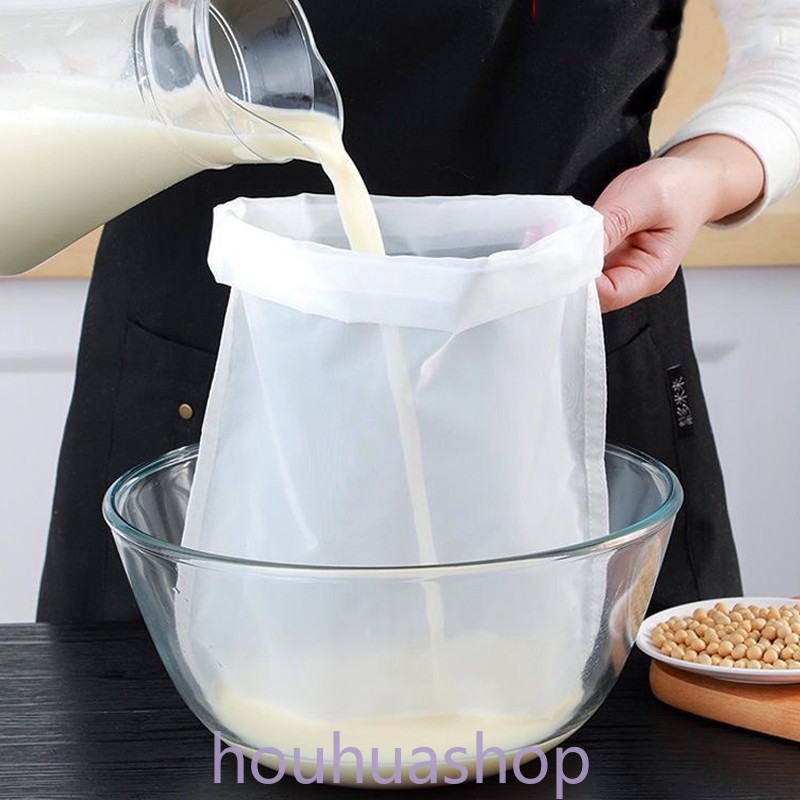 Reusable nylon filter screen milk filter bag tea wine soybean milk ...