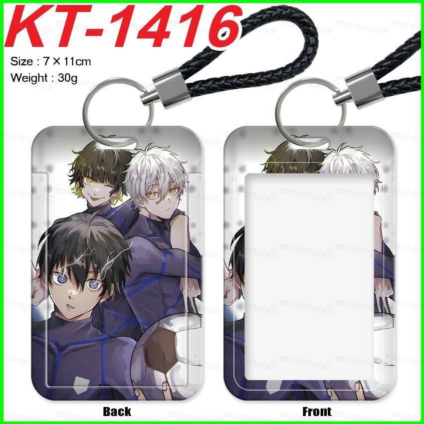 YG BLUE LOCK Cartoon Anime KeyChain Card Holde student MetroCard meal ...