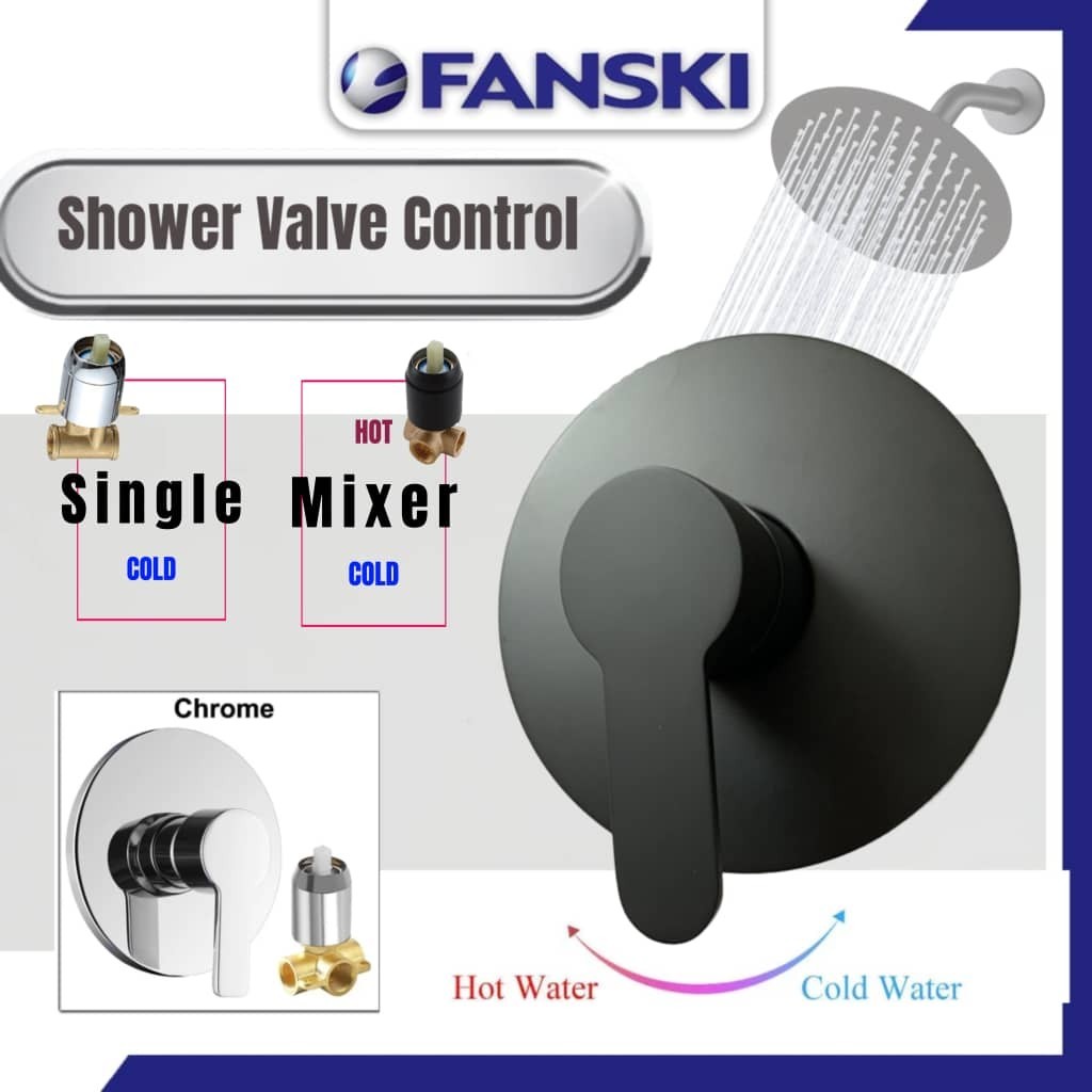 High Quality Elegance Design Brass Concealed Shower Stop Valve Single ...