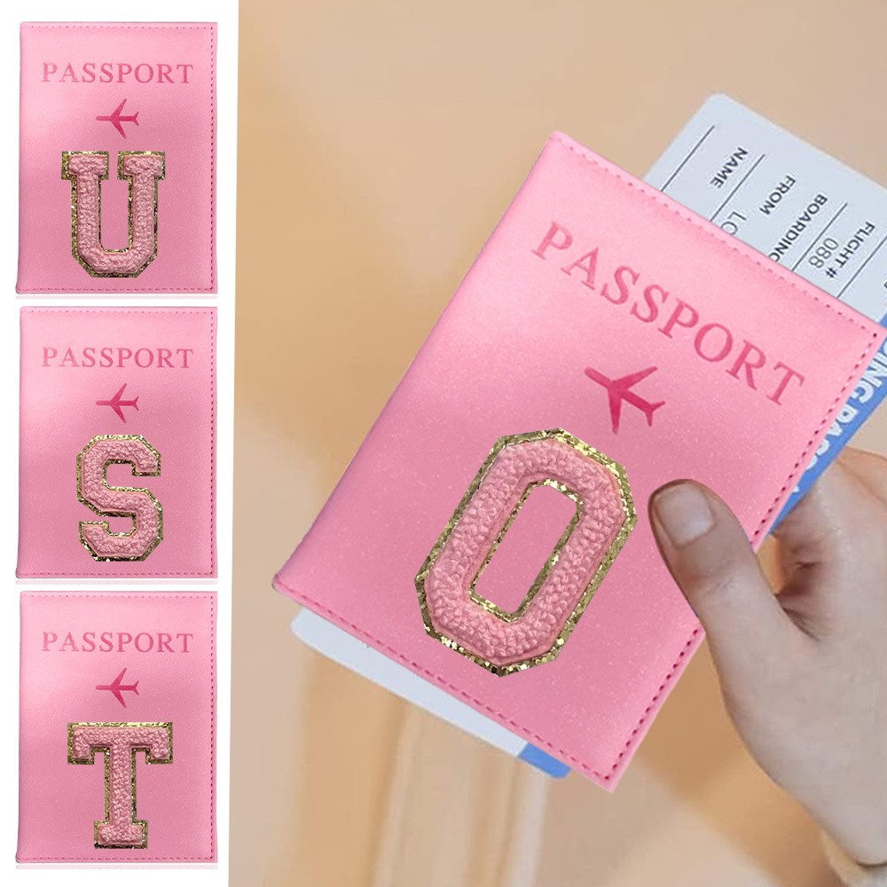 Cover on The Passport Travel Passport Case Pink Letter Series Passports ...