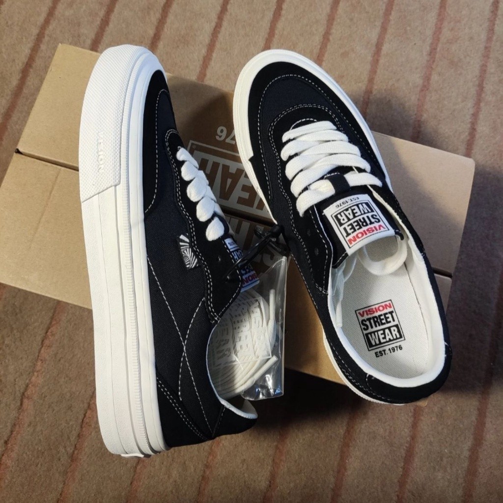 Vision FlatTop Suede Canvas Shoes American Street Skate Shoe Men's and ...