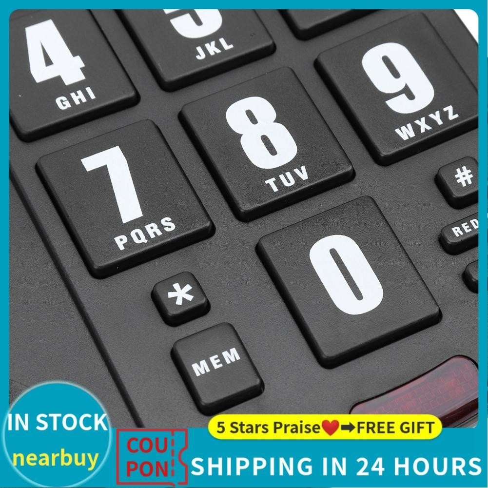 Nearbuy Corded Phone Flashing Alert Adjustable Volume Home Big Button ...