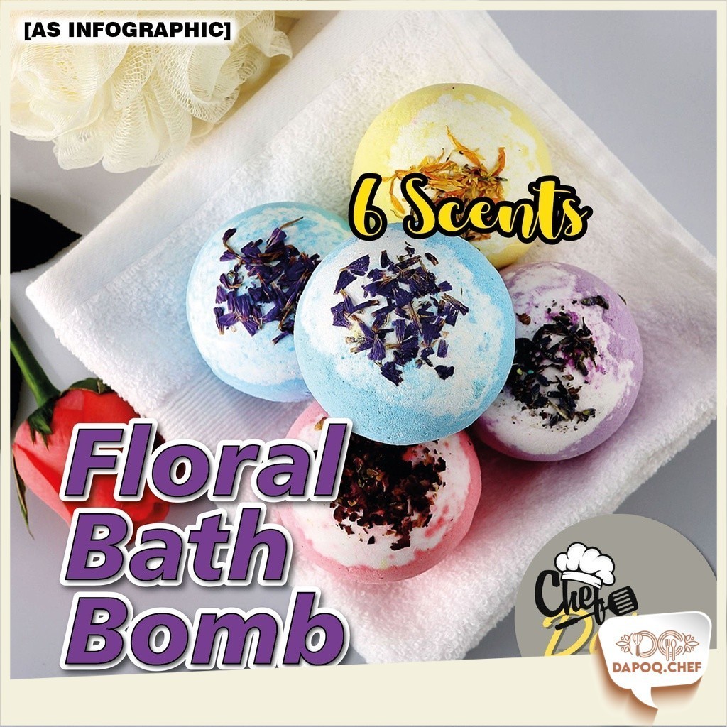 [DC] Sabun Bola Tab Mandi Berbuih Bunga Kering Wangi Bunga 100g Bath ...