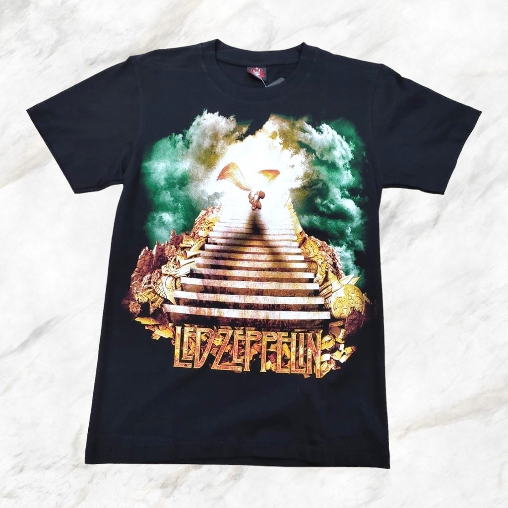 ZEPPELIN band tshirt Baju Led Zeppelin Band Rock Yeah T-Shirt Cotton T ...