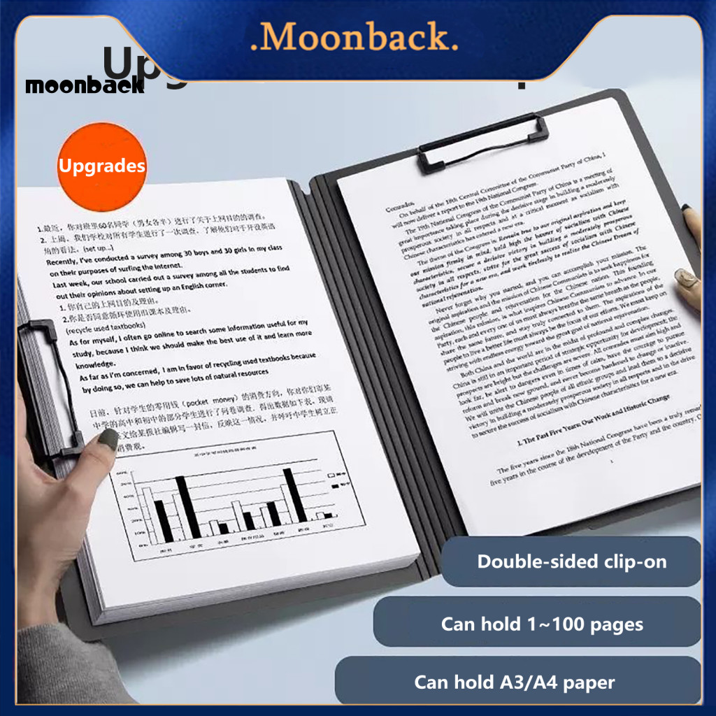 Moon Clipboard with Storage Clipboard for 100 Sheets Paper Waterproof ...