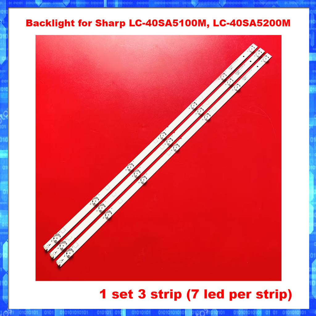 NEW Backlight LED- for TV Sharp LC-40SA5100M, LC-40SA5200M | Shopee ...