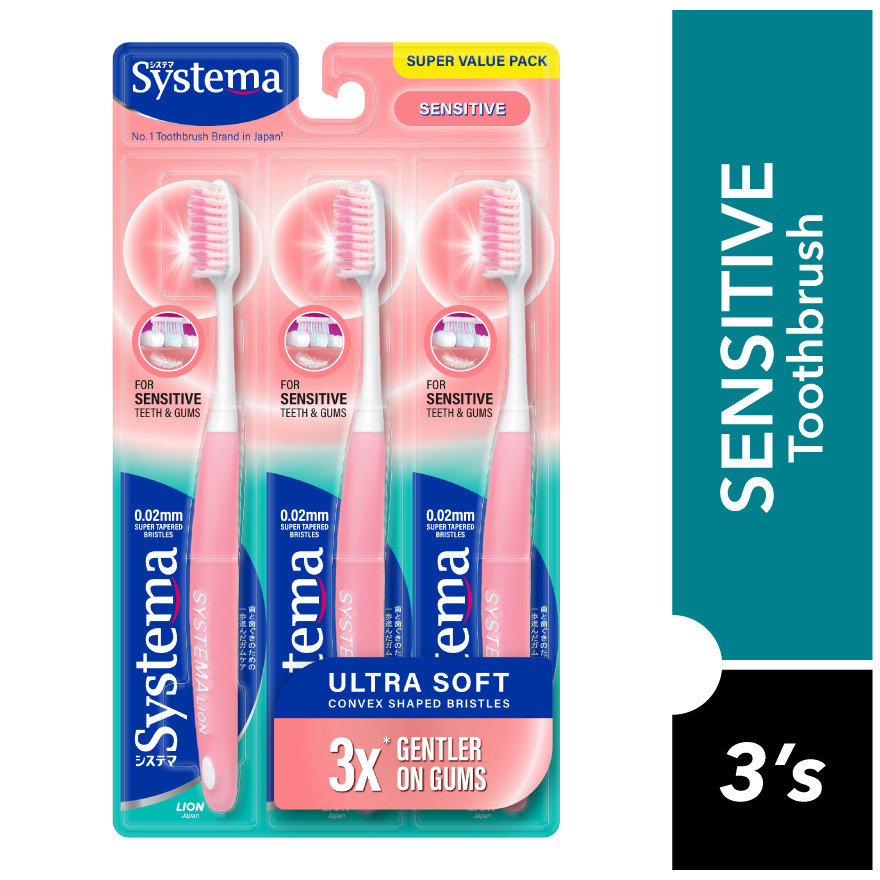 SYSTEMA Super Value Pack Sensitive Toothbrush 3's | Shopee Malaysia
