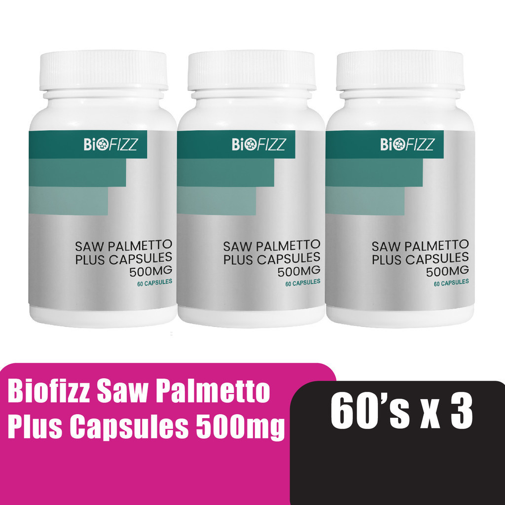 BIOFIZZ Saw Palmetto Plus Capsule 500mg 60'S X 3 Saw Palmetto ...