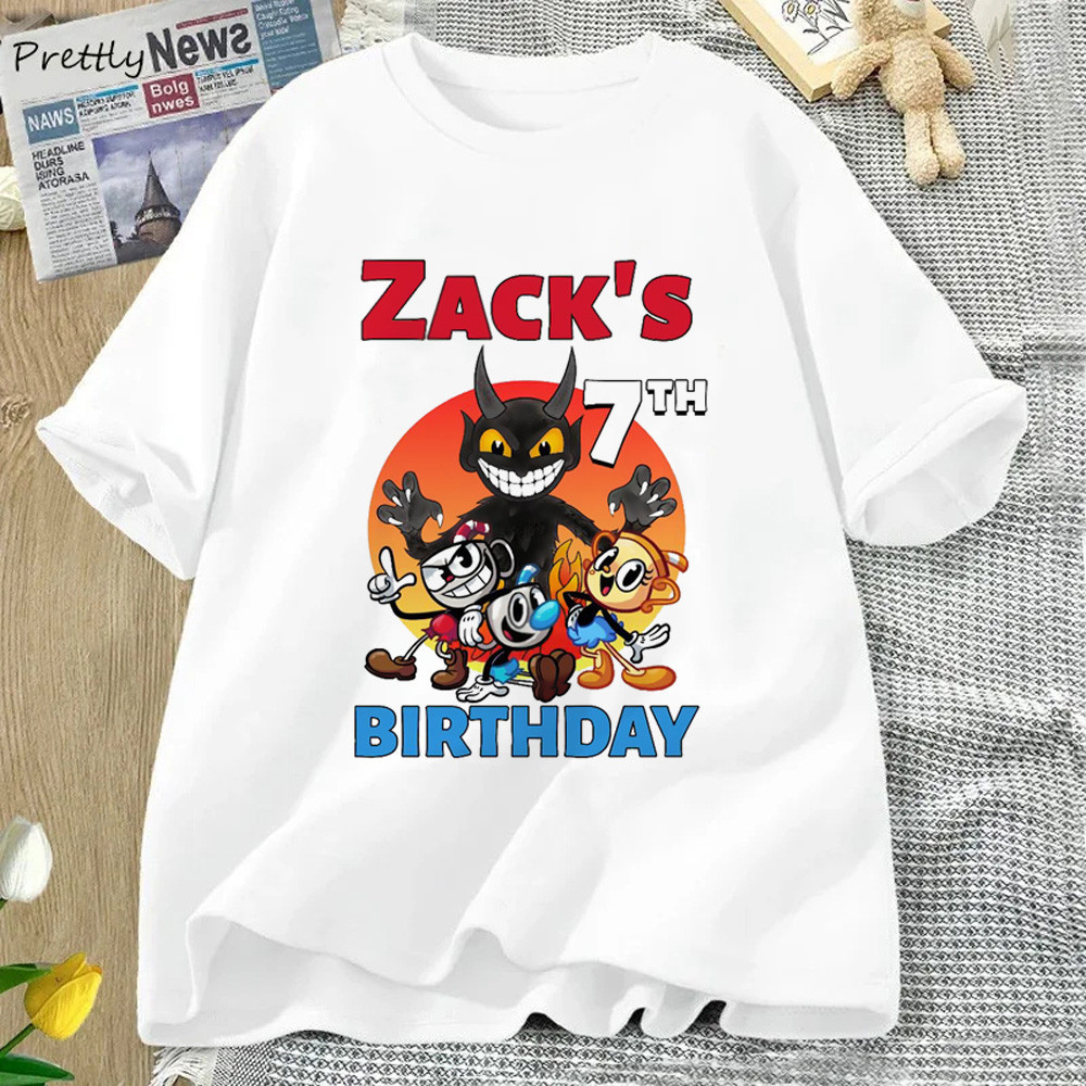 Cuphead Tee women Y2K Tee girl Japanese funny anime clothes | Shopee ...