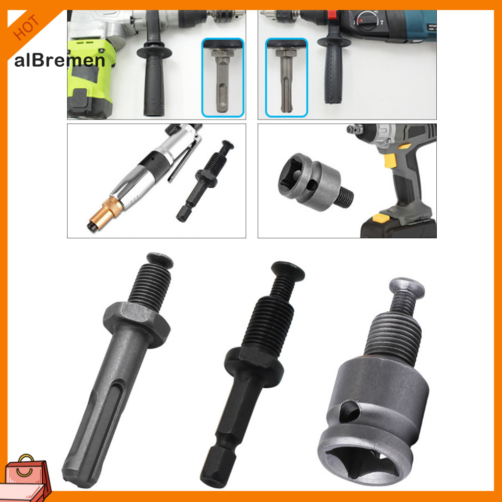 (New) 3Pcs 10/13mm Drill Chuck Adapters Threaded Quick Connection High ...