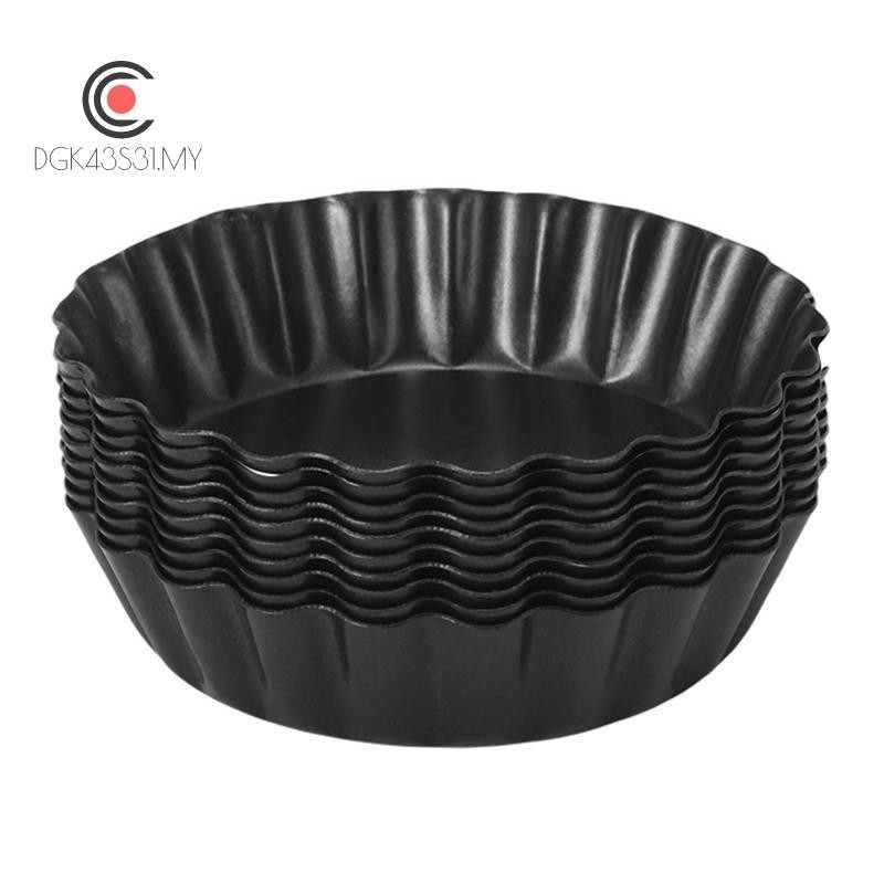 Egg Tart Molds, 3Inch Mini Tart Pans Removable Bottom, Cupcake Cake ...