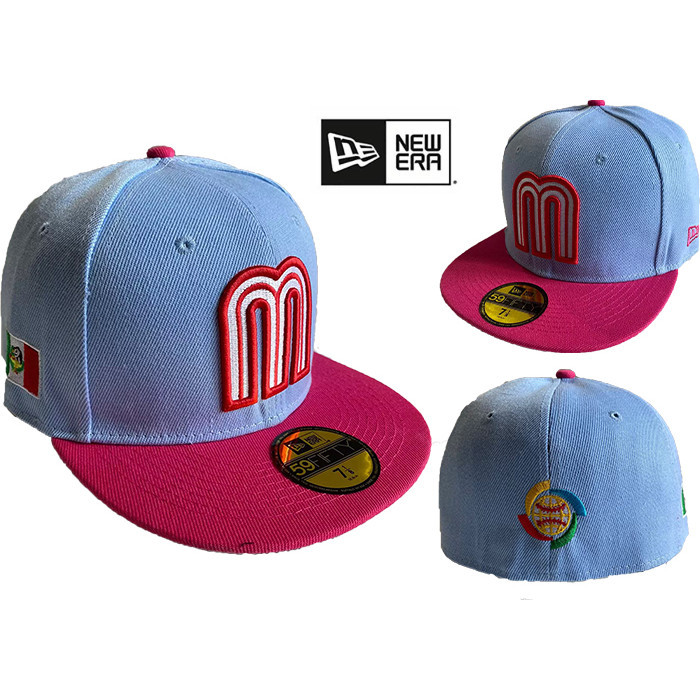 New Era Mexico National Team Fashion Hip Hop Sports Hat 59 FIFTY Men's ...
