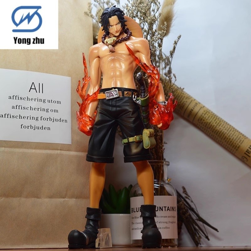 Pirate King Handmade Model Fire Fist Ace Large Assembly Ace Battle Form ...