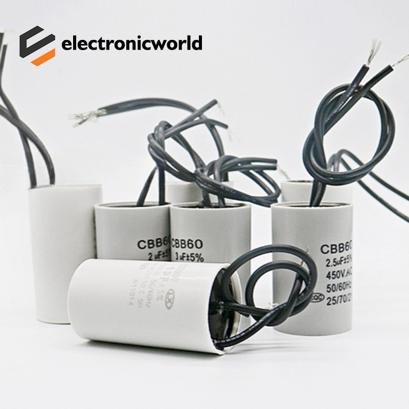 Cbb60 Start Capacitor 1/1.5/2/2.5/3/3.5 UF 450VAC Capacitor | Shopee ...