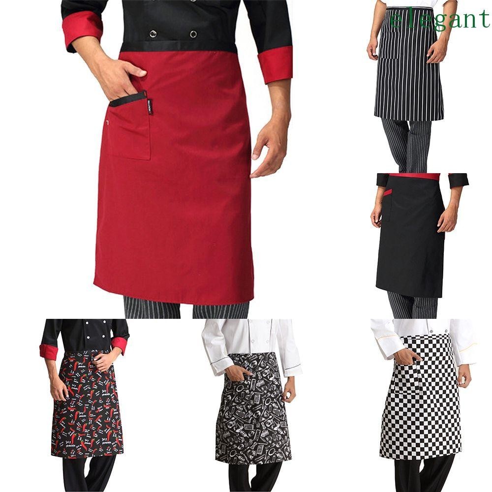 ELEGANT Male Adult Apron Adjustable Short Waiter Restaurant Hotel Half ...