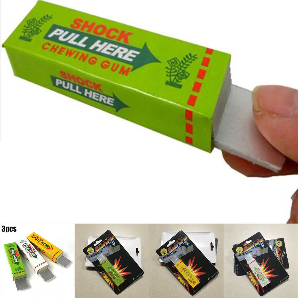 Electric Chewing Gum Prank Electric Toy Shock Prank Pen Photo Props ...