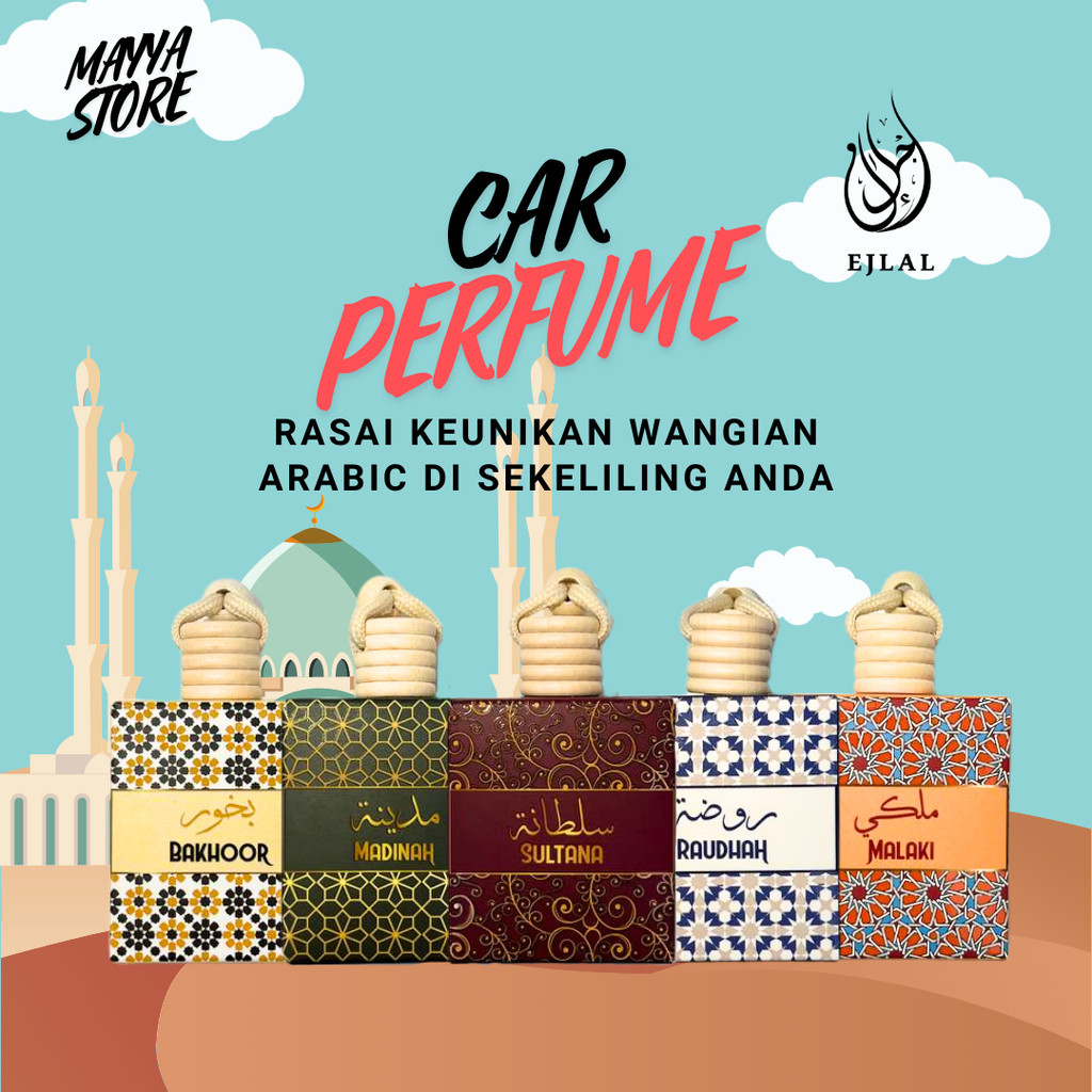 EJLAL Arabic Pewangi Kereta Car Perfume Home Fragrance Multipurpose ...