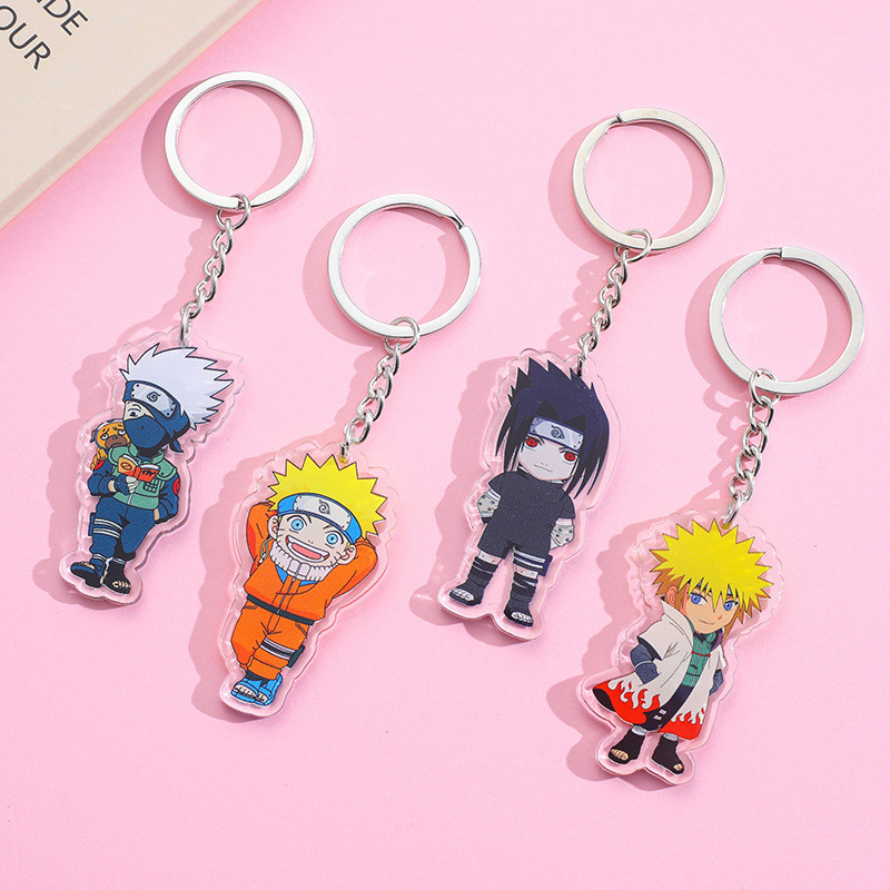 Naruto Acrylic Keychain Cartoon Key Ring Pendant | Shopee Malaysia