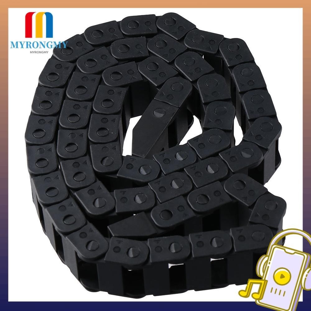MYRONGMY 10X20mm Drag Chain, 1M Black Bridge Type Plastic Cable Carrier ...