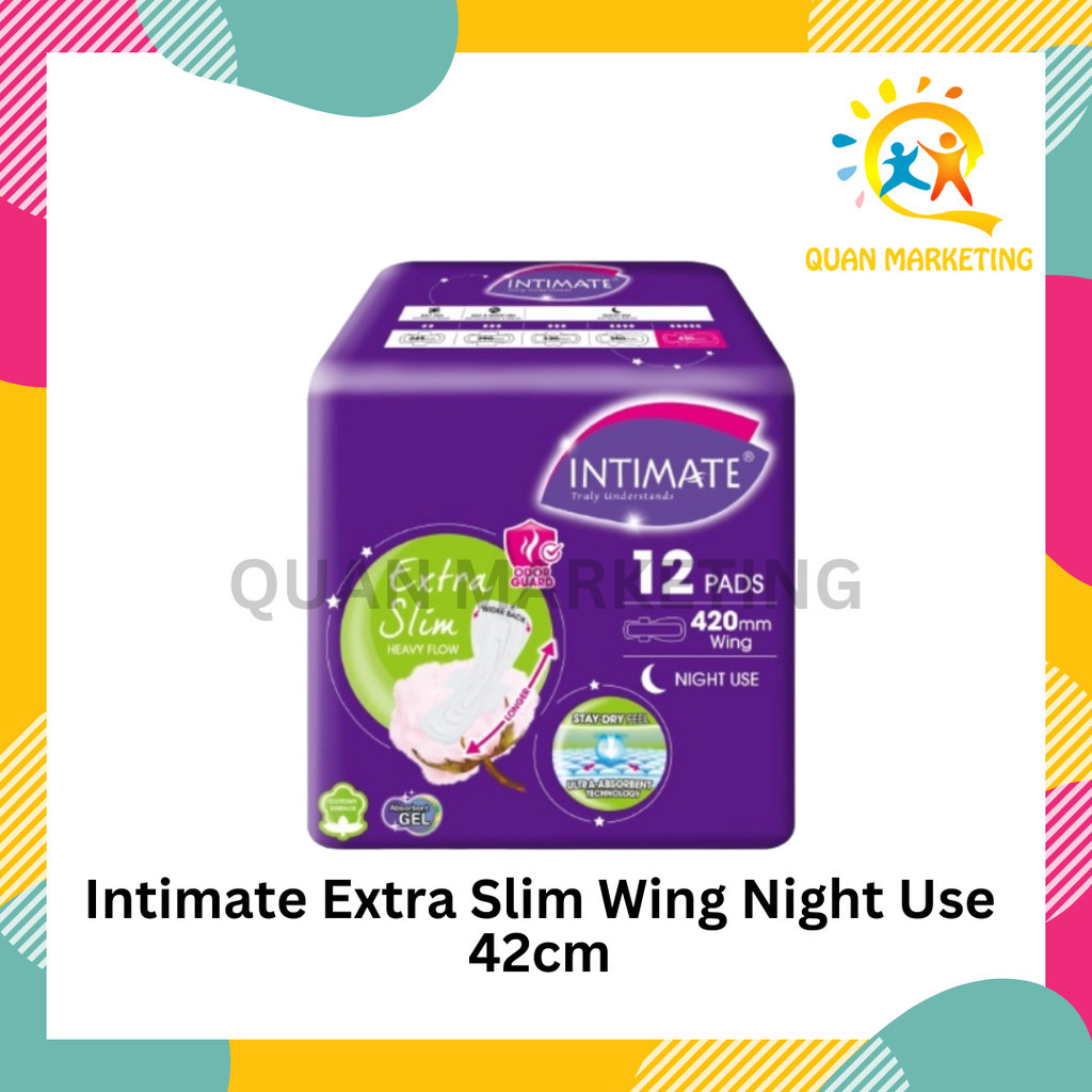 Intimate Extra Slim Nite-Long Wing 420mm (12pcs) | Shopee Malaysia